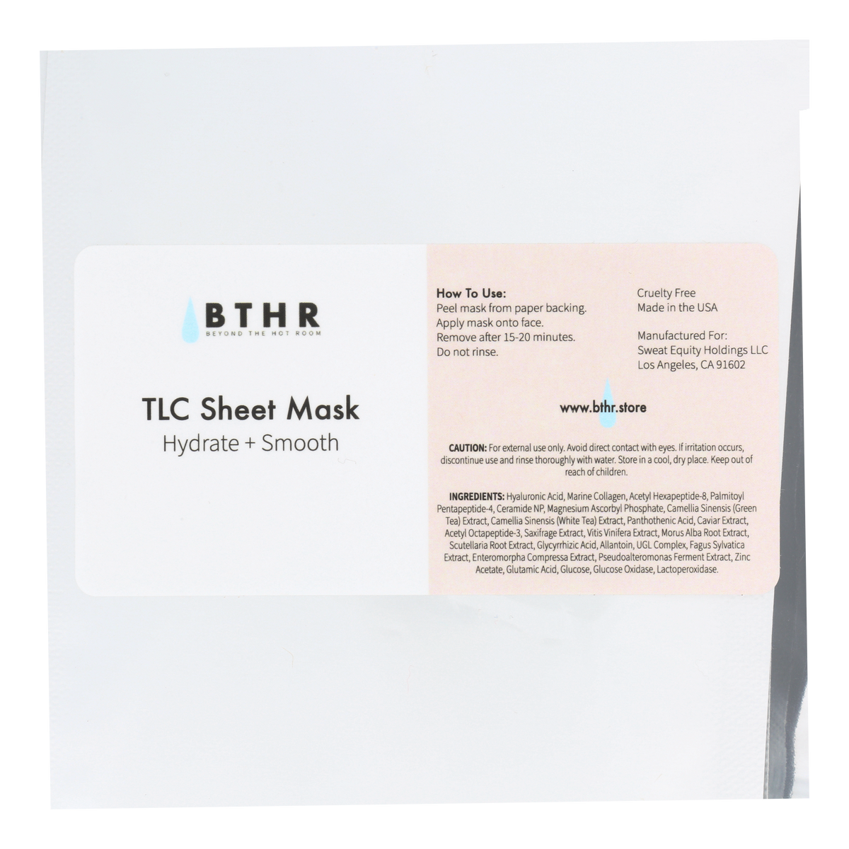 BTHR TLC Sheet Mask | Best Price in 2024 at Beyond the Hot Room ...